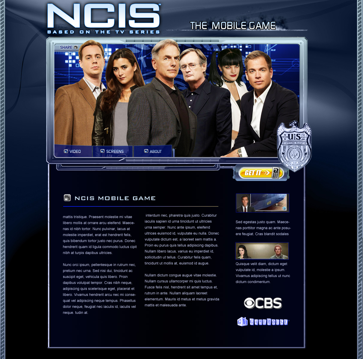 Real Network (Gamehouse) Casual Games Microsites – M. Long Designer ...